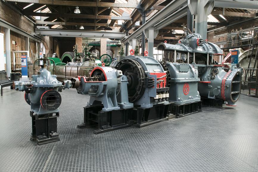 Metropolitan-Vickers Steam turbine and Generator | Science Museum Group ...