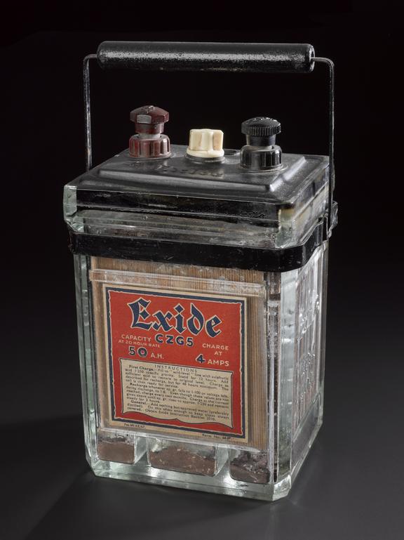 Glass battery store