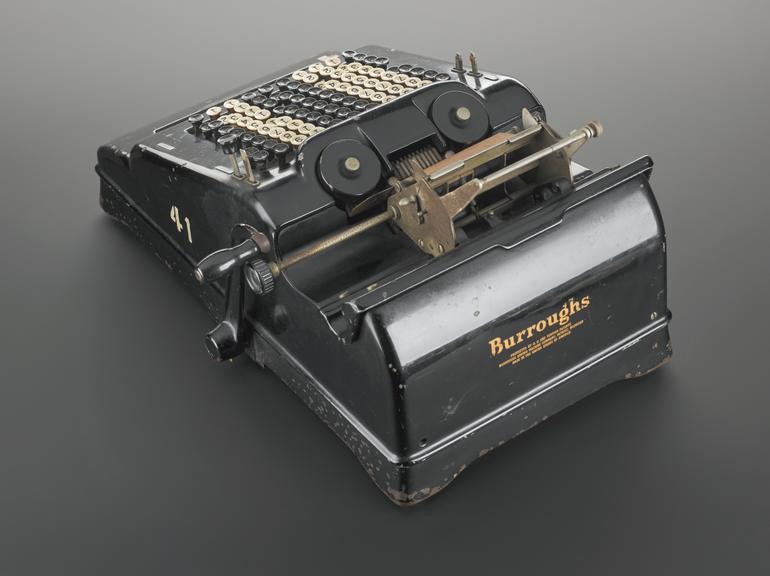 Burroughs Class 4 1000 hand operated adding and listing machine with ...