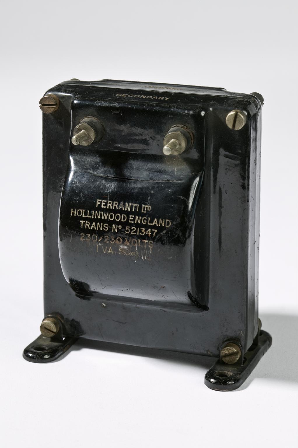 Ferranti transformer | Science Museum Group Collection