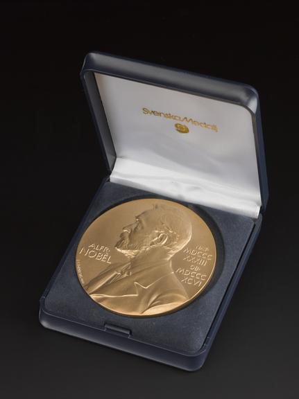 Replica of the Nobel Medal for Physics awarded to Professor Peter Higgs ...