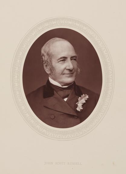 Mounted photograph of John Scott Russell | Science Museum Group Collection