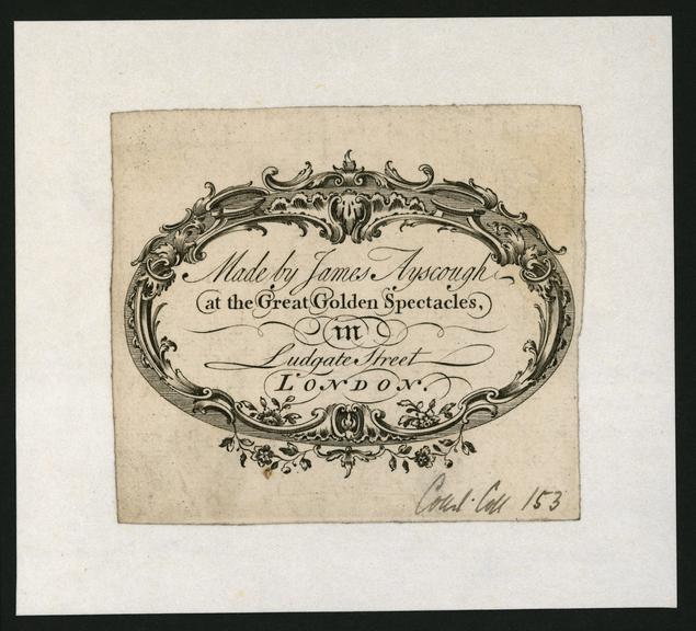 Trade card: James Ayscough | Science Museum Group Collection