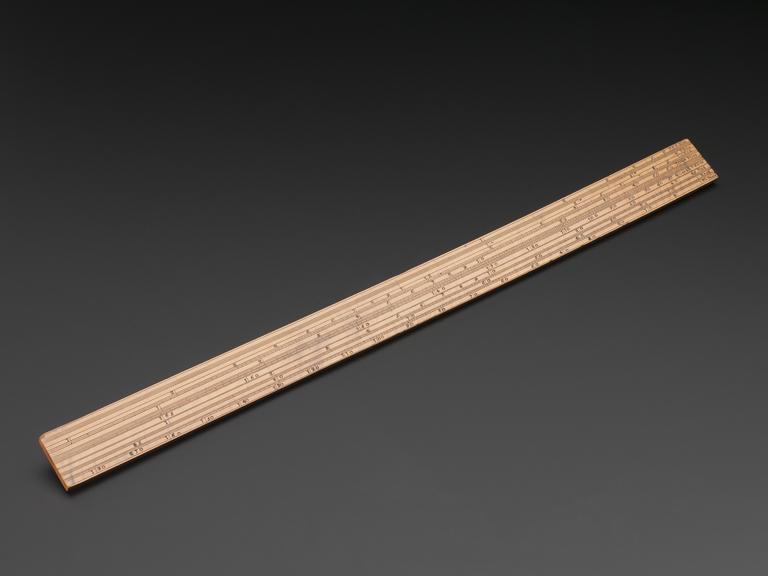 Gunter's scale, early example, boxwood, 2' long | Science Museum Group ...