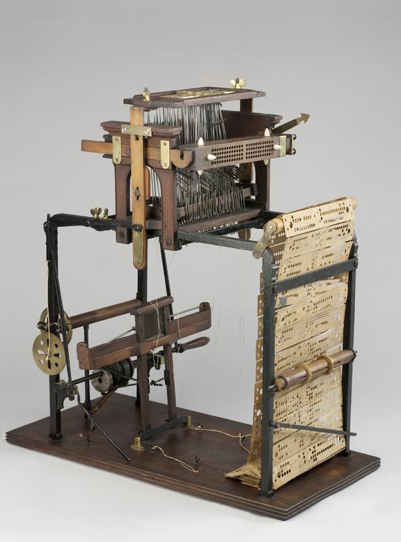 Model of a Jacquard loom, with shuttle and components | Science Museum ...