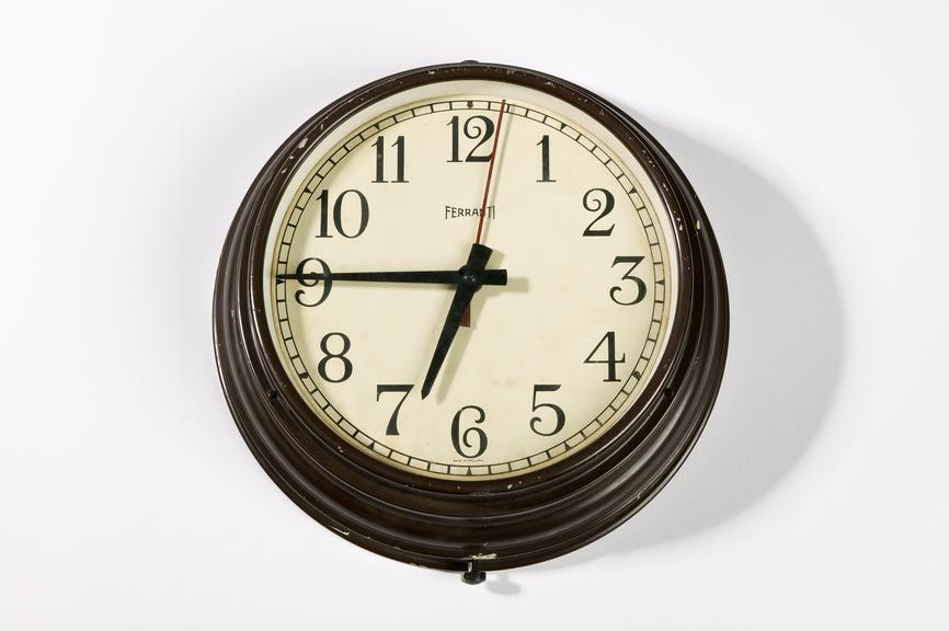 Ferranti electric wall clock | Science Museum Group Collection