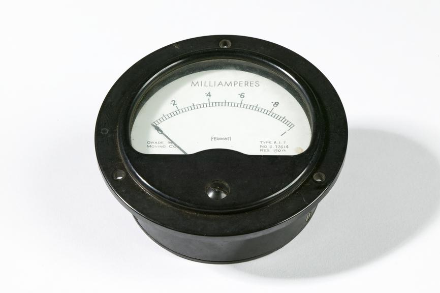 Ferranti type A1F moving coil milliammeter | Science Museum Group ...