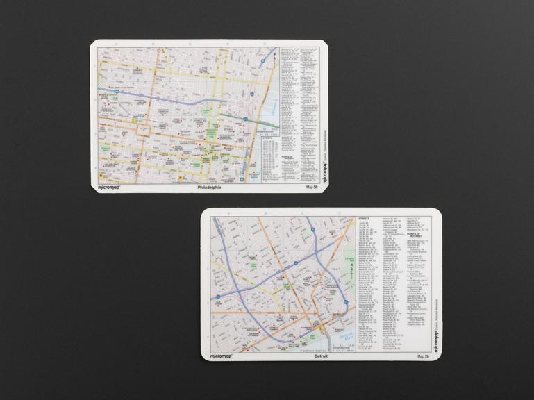 Two micromap cards: US Cities | Science Museum Group Collection