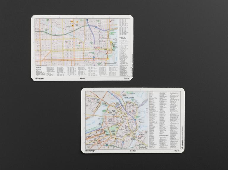 Two micromap cards: US Cities | Science Museum Group Collection