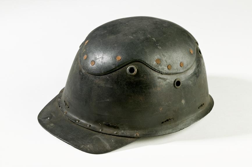 Miners helmet, boys, c. 1950 | Science Museum Group Collection