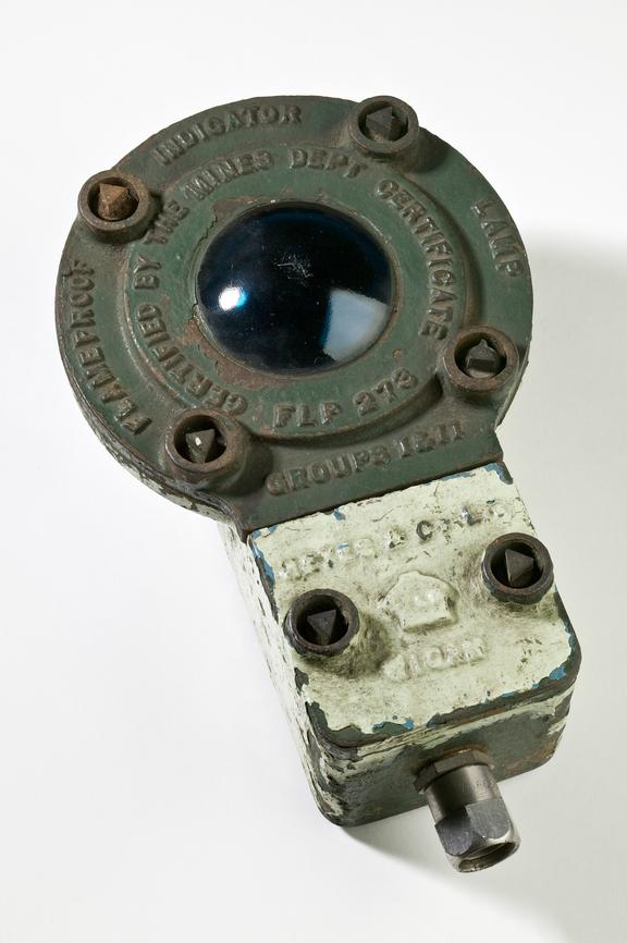 Heyes & Co. Ltd flameproof indicator lamp with blue glass | Science ...