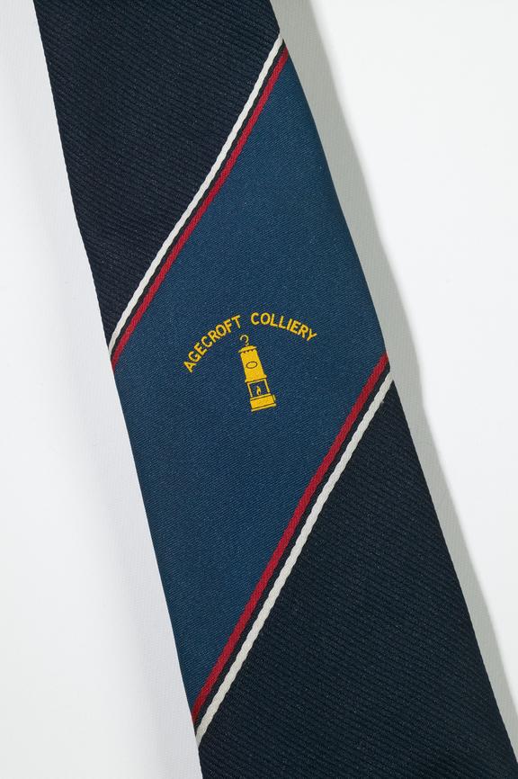 Crested tie from Agecroft Colliery | Science Museum Group Collection