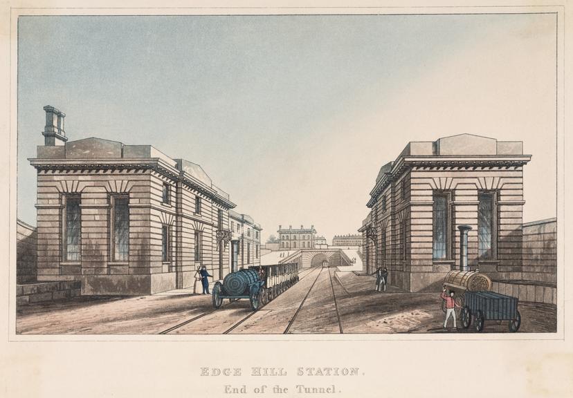 Coloured aquatints (3 views) Liverpool & Manchester Railway | Science ...