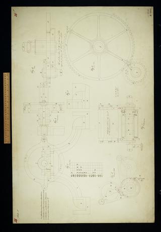 Details of Difference Engine No. 2. Plan, elevation. | Science Museum ...