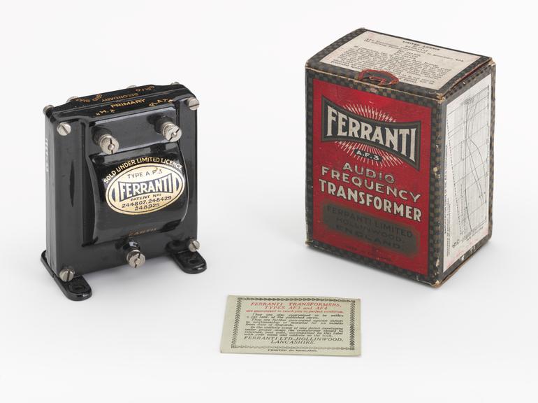 Ferranti intervalve audio frequency transformer type AF3 | Science ...