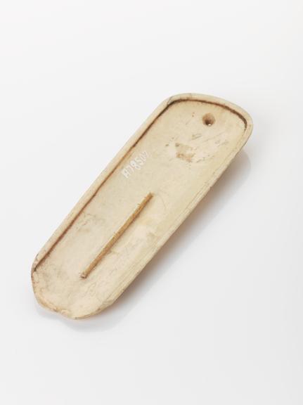 Ivory snuff rasp cover (metal rasp missing) shoe horn shaped | Science ...