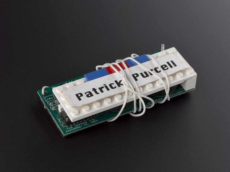 Experimental interactive name badge ‘thinking tag’ | Science Museum ...