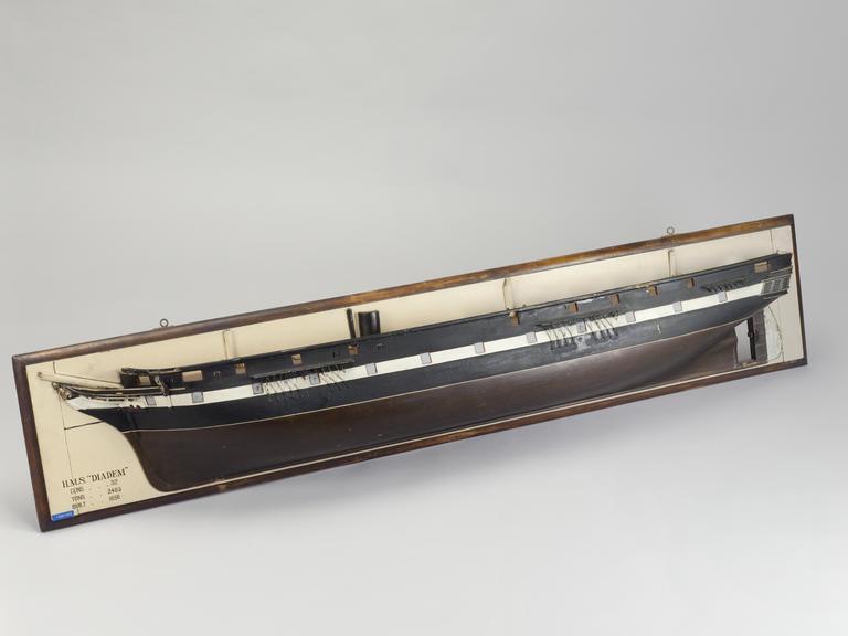half block model of H.M.S. "Diadem" | Science Museum Group Collection