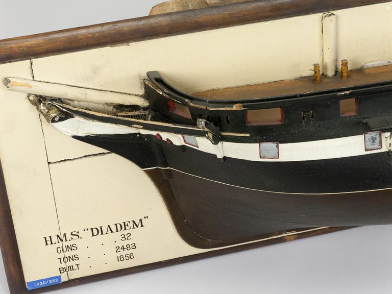 half block model of H.M.S. "Diadem" | Science Museum Group Collection