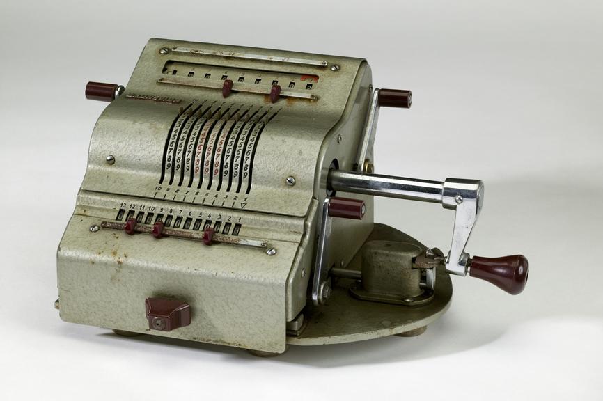 Brunsviga lever-set calculator used at Ferrodo Ltd. | Science Museum ...