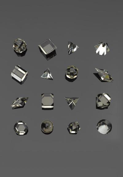 Set of 33 Geometric Solids in a compartmentalised case with a small ...