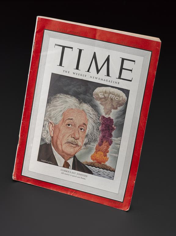 Time Magazine from 1st July 1946, "Cosmoclast Einstein. All matter is ...
