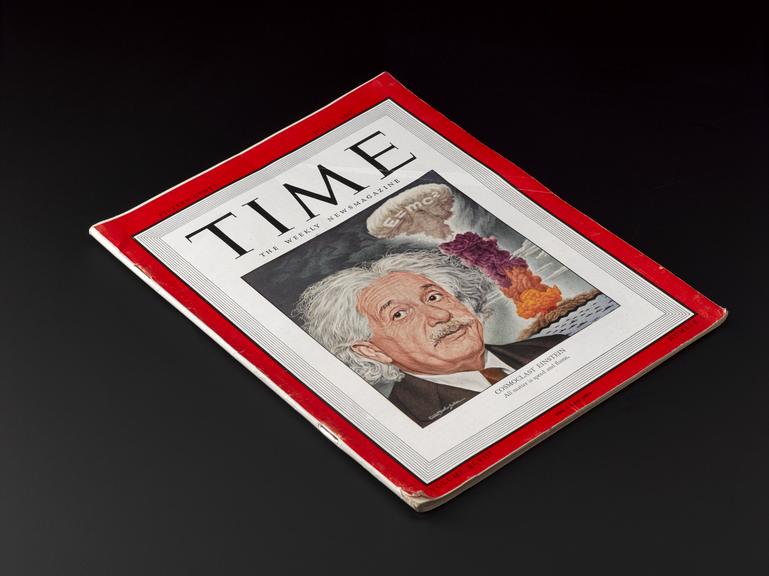 Time Magazine from 1st July 1946, "Cosmoclast Einstein. All matter is ...