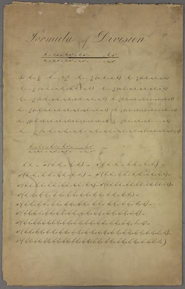 Multinomial or Polynomial Theorem | Science Museum Group Collection