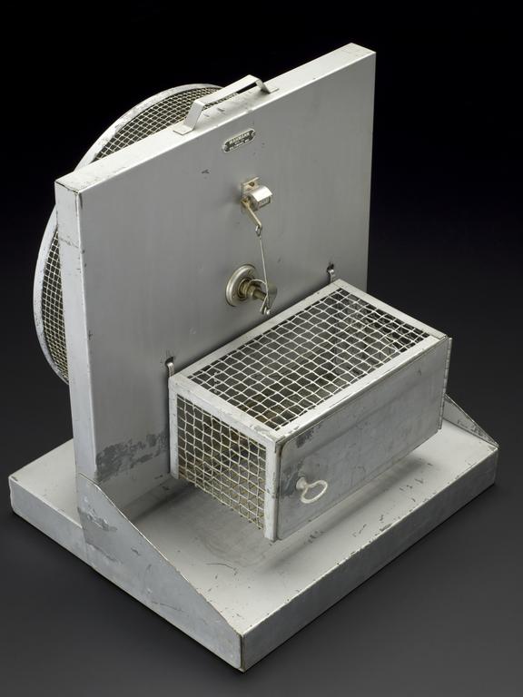 Activity cage with Veeder counter for recording rodent activity ...