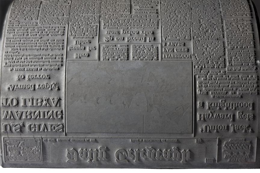 Curved Hot Metal Stereotype Printing Plate | Science Museum Group ...