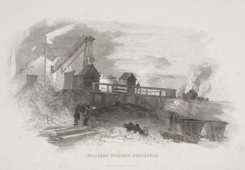 Print, etching. 'Wallsend Colliery, Newcastle' | Science Museum Group ...