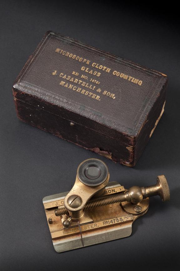 Microscope cloth counting glass by Casartelli | Science Museum Group ...