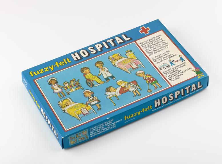 Boxed game entitled 'Fuzzy-Felt Hospital' | Science Museum Group Collection