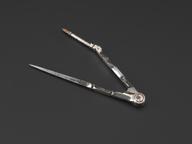 Pair of silver compasses, 18th century, | Science Museum Group Collection