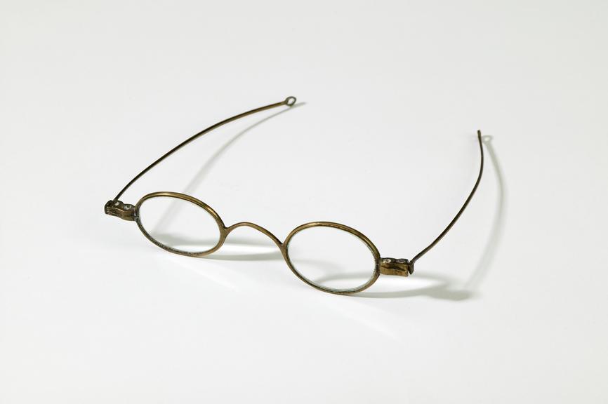 Spectacles with brass frames | Science Museum Group Collection
