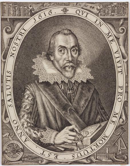 Portrait print from engraving of Rathborne Aaron, 1616. | Science ...