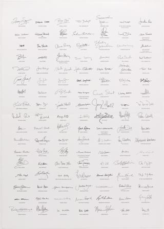 Three Posters covered with signatures | Science Museum Group Collection