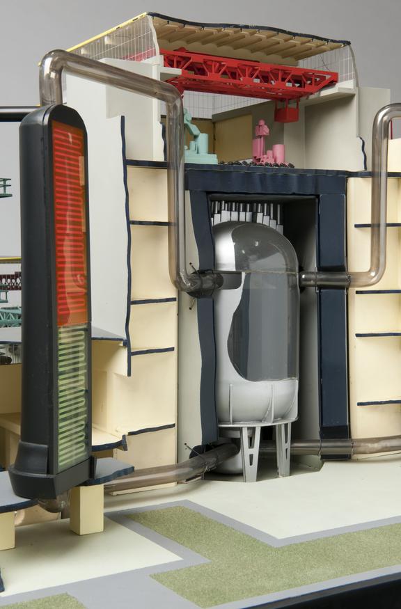 Sectioned Model of one of the Calder Hall Nuclear Power Station ...