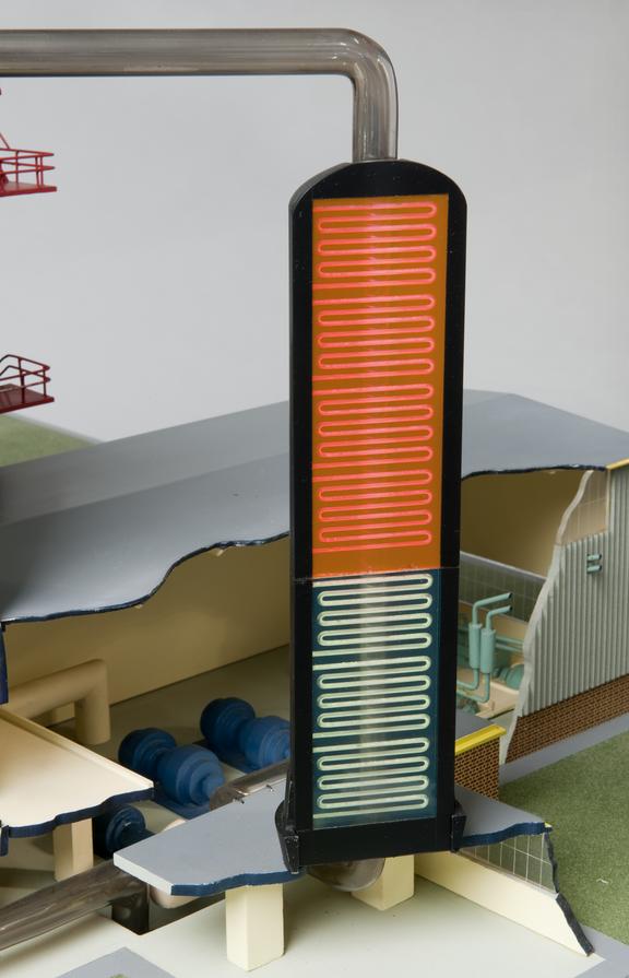 Sectioned Model of one of the Calder Hall Nuclear Power Station ...