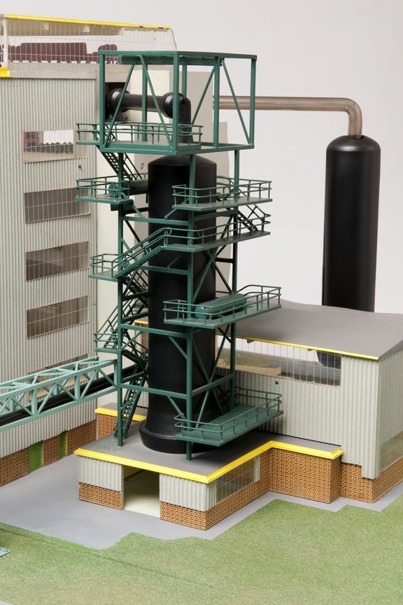 Sectioned Model of one of the Calder Hall Nuclear Power Station ...