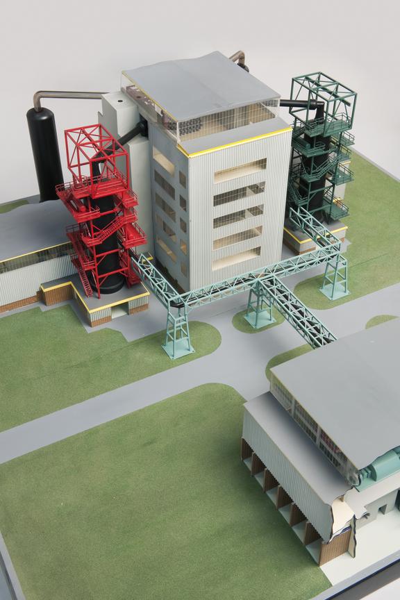 Sectioned Model of one of the Calder Hall Nuclear Power Station ...