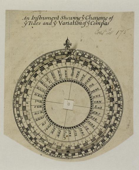 An Instrument Shewing ye Changing of ye Tides and ye Variation of ye ...