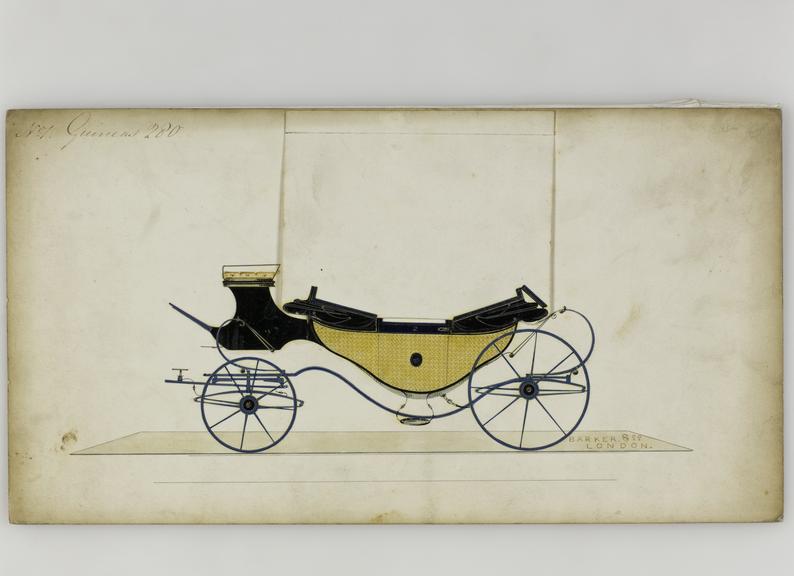 Design for a Canon Perch C Spring Landau carriage | Science Museum ...