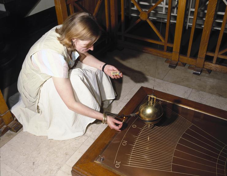 Foucault Pendulum for demonstrating the Earth's rotation, with stand ...