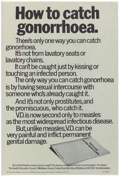 'How to catch gonorrhoea' posters | Science Museum Group Collection