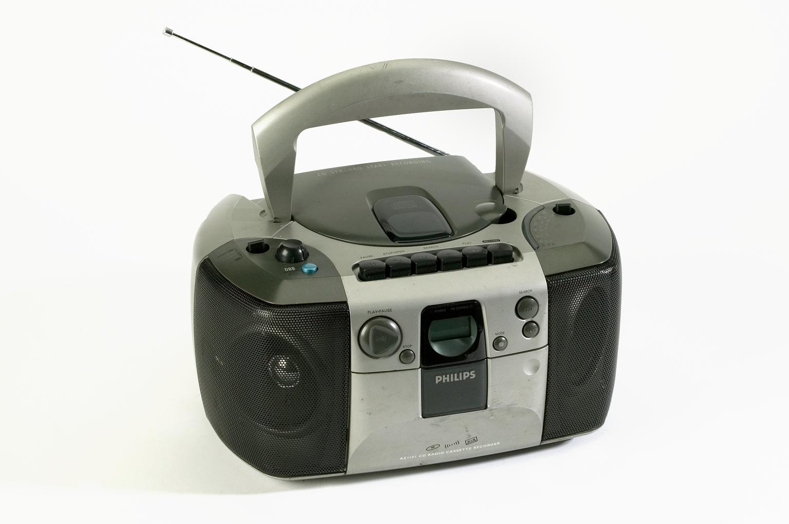 Philips radio cassette CD player | Science Museum Group Collection