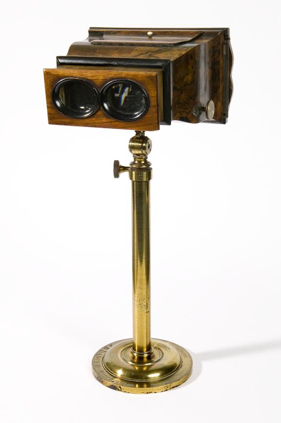 Stereoscope, made by J. B. Dancer (brasswork) and Louden (optics) to ...