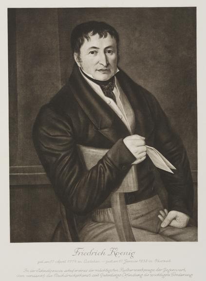 Portrait, photogravure, Friedrich Koenig / Photographische Gesellschaft ...