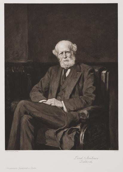 Portrait, photogravure, John Lubbock | Science Museum Group Collection