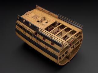 Model of midship section of a 74-gun ship | Science Museum Group Collection